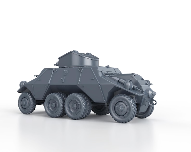 WWII GERMAN - Steyr ADGZ Armored Car M35 Mittlerer Panzerwagen 1/100 ...