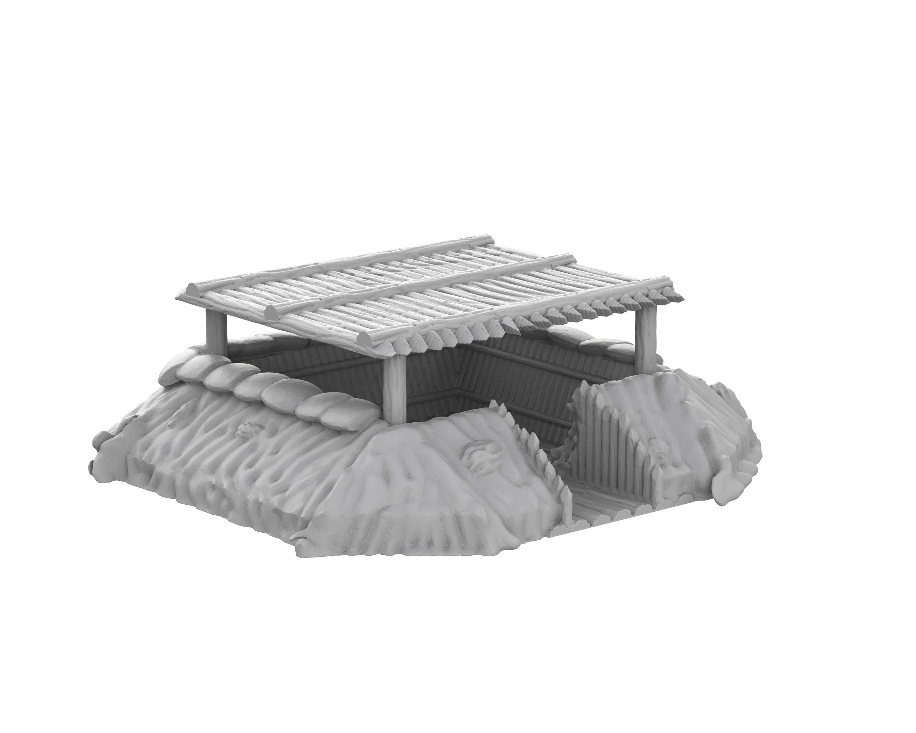 Bunker En Bois - 01-WWIIED07 - Wwii Wargame Bolt Action Chain of ...