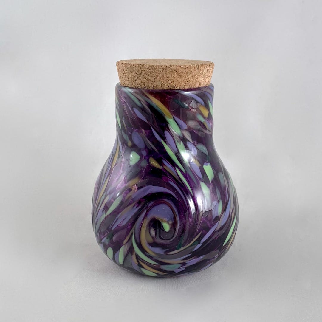 Blown Glass Spice Jar– Anita's Mix W/twists - Etsy