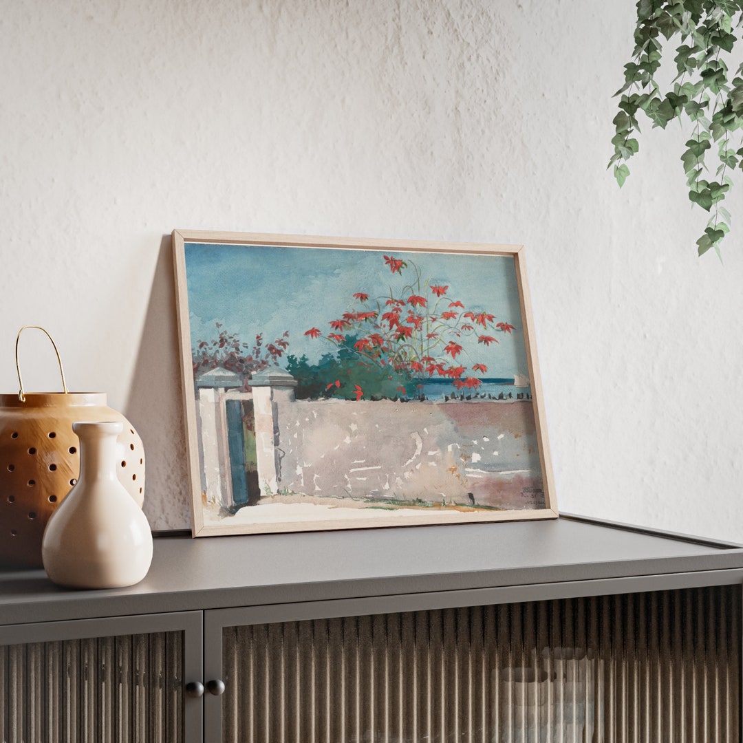 Poster With Wooden Frame, Vintage Poster - Etsy