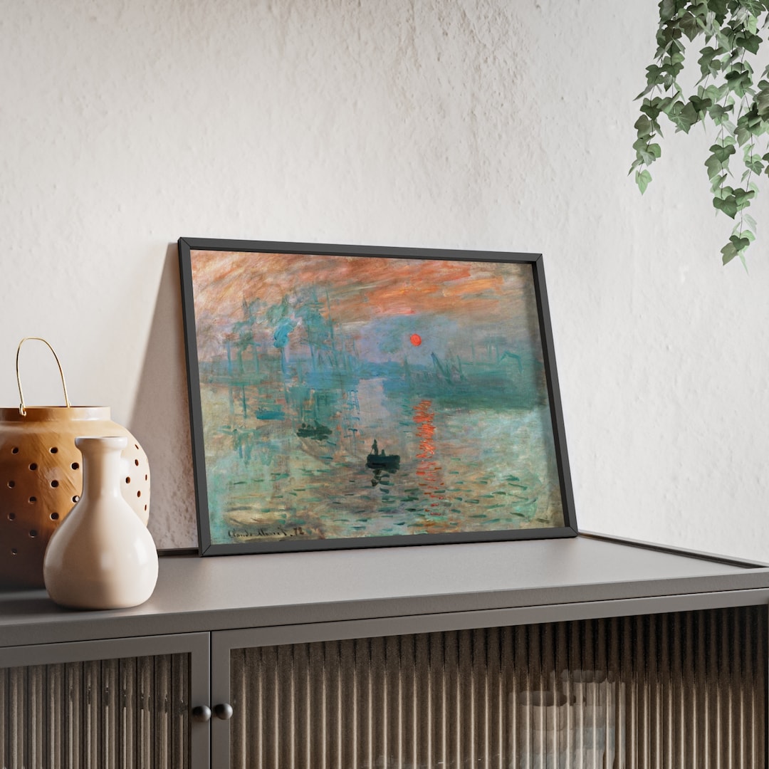 Poster With Wooden Frame, Vintage Poster - Etsy