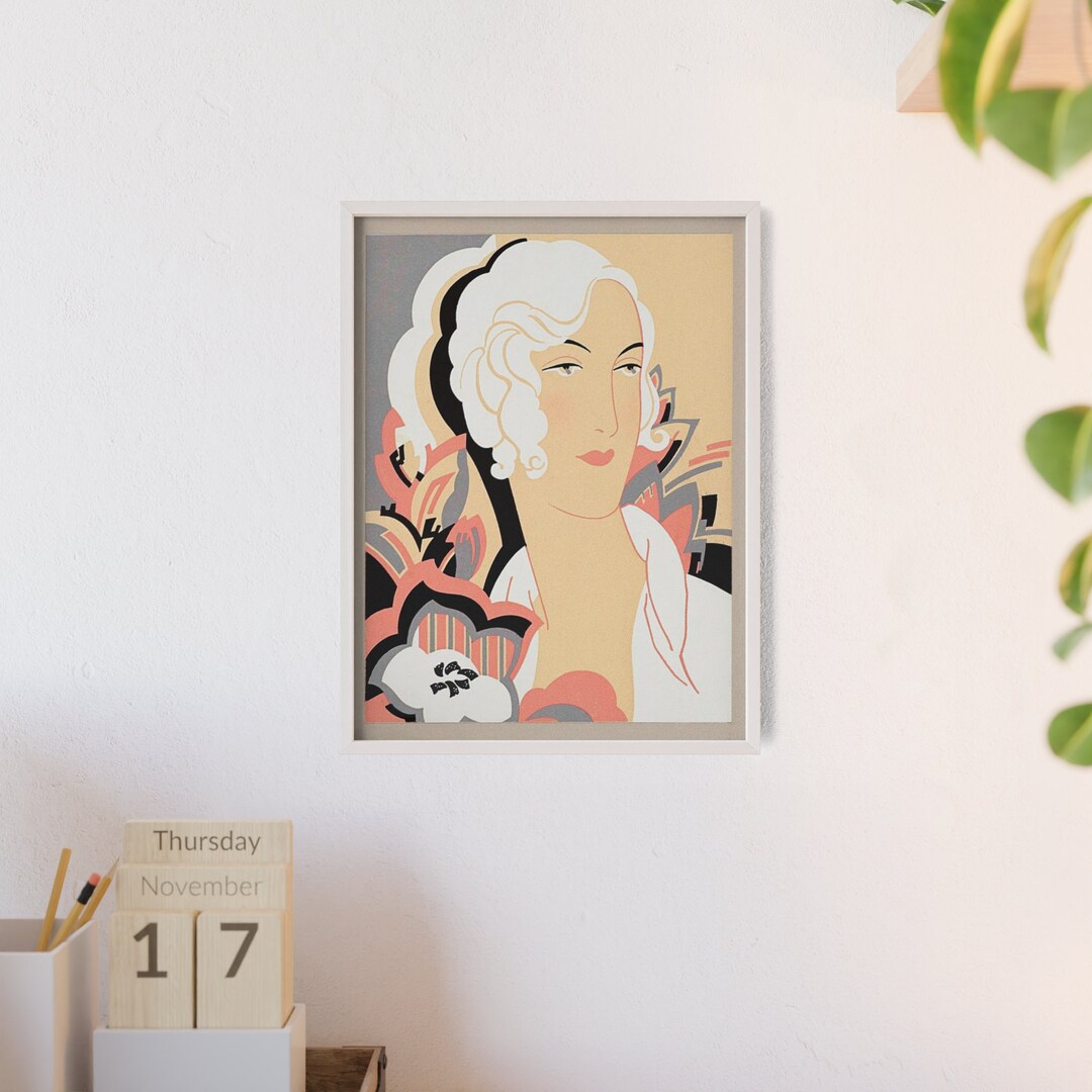 Poster With Wooden Frame, Vintage Poster - Etsy