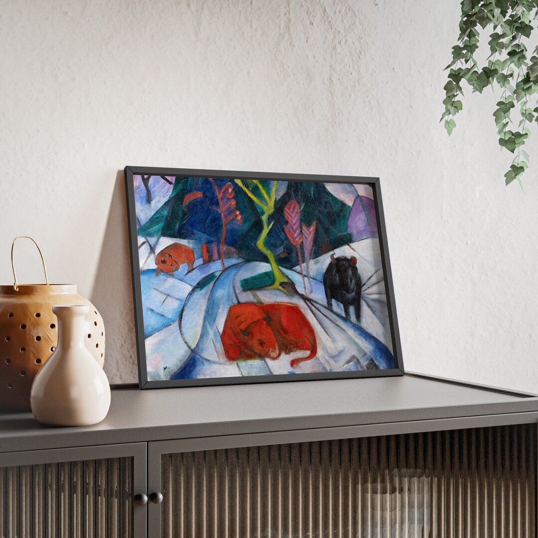 Poster With Wooden Frame, Vintage Poster - Etsy