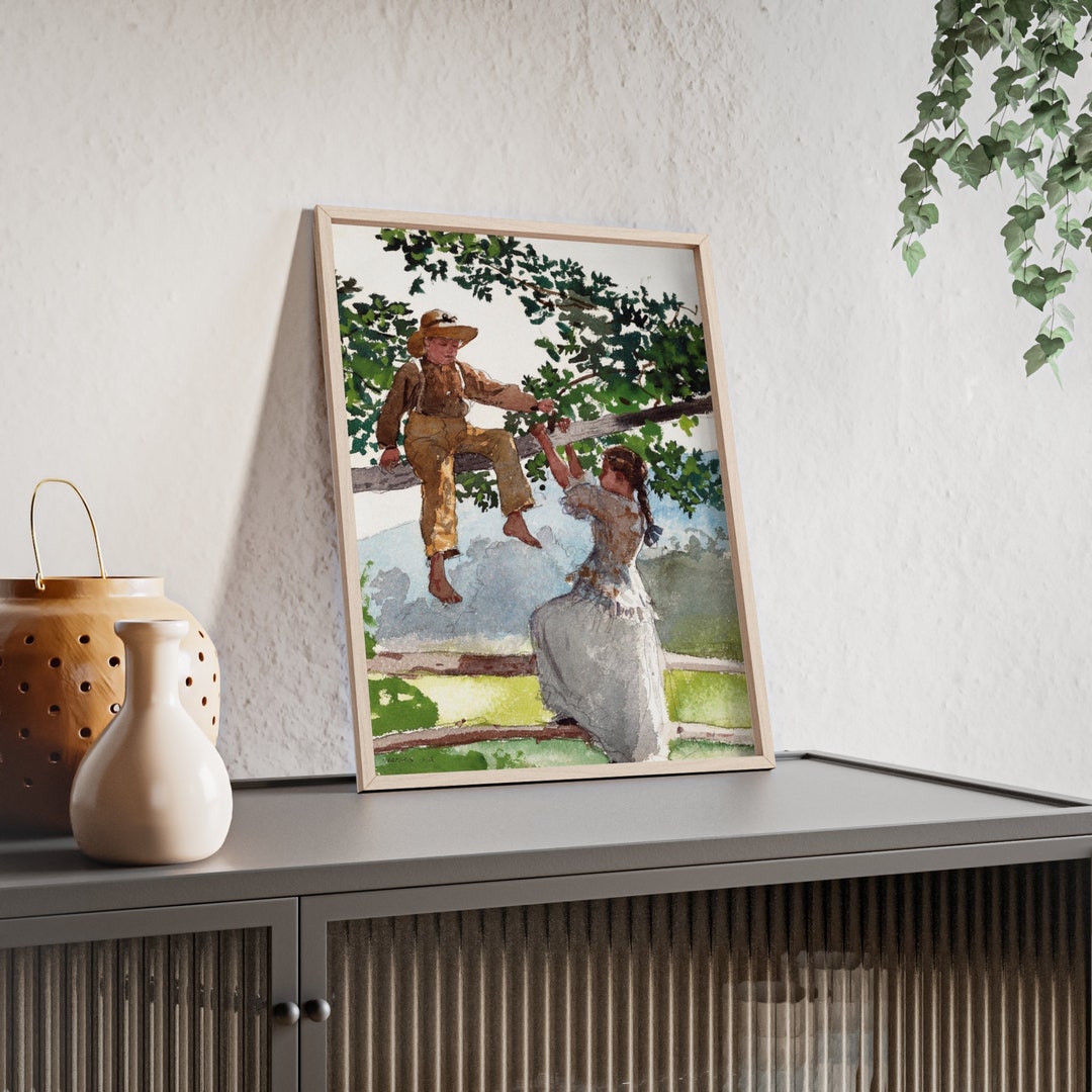 Poster With Wooden Frame, Vintage Poster - Etsy