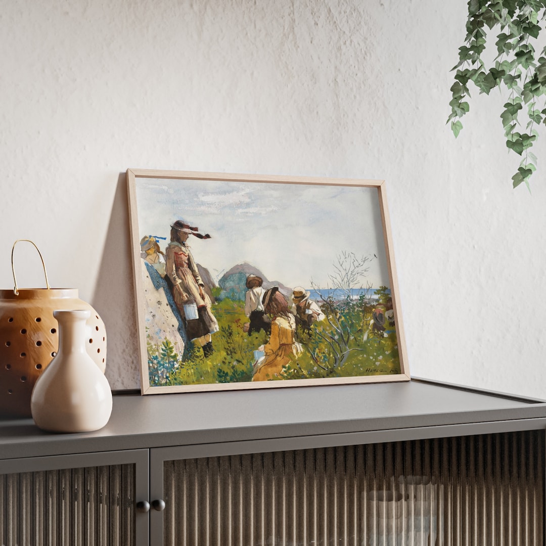 Poster With Wooden Frame, Vintage Poster - Etsy