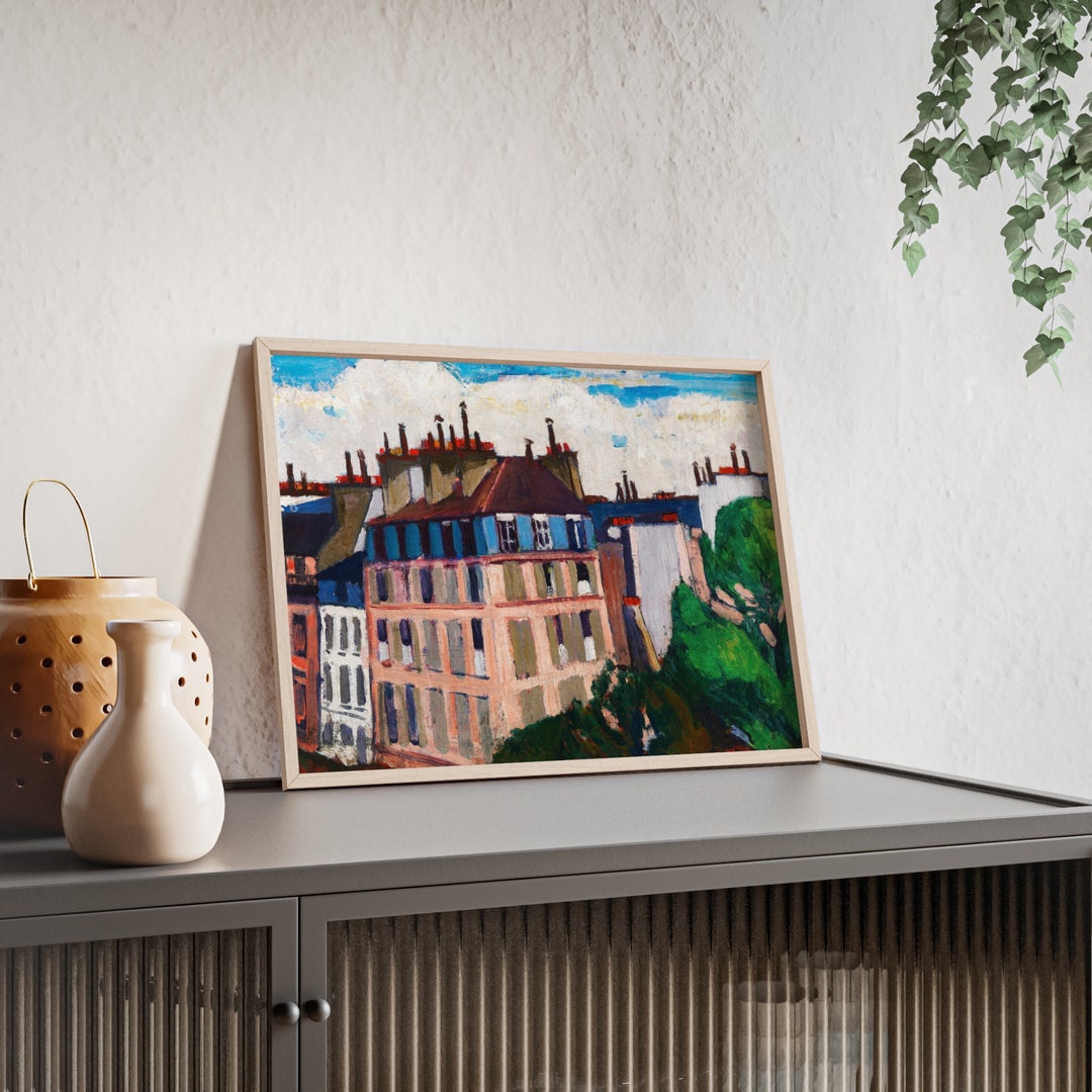 Poster With Wooden Frame, Vintage Poster - Etsy