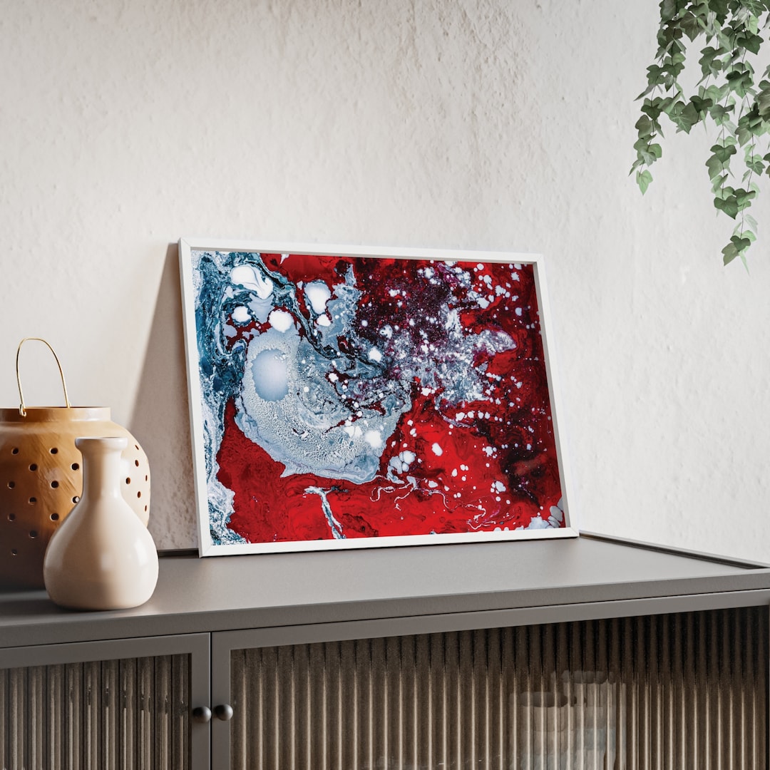 Poster With Wooden Frame, Vintage Poster - Etsy