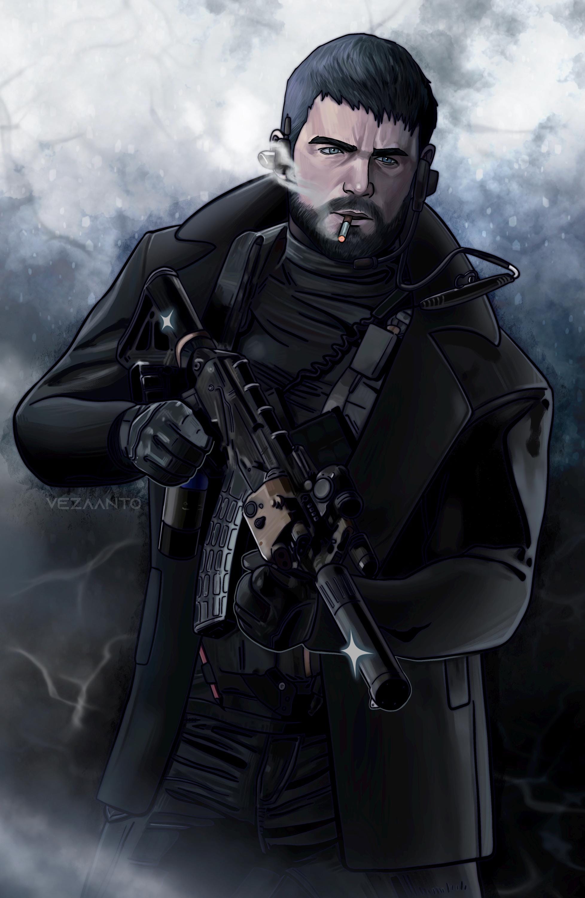Chris Redfield | Art Print - Etsy