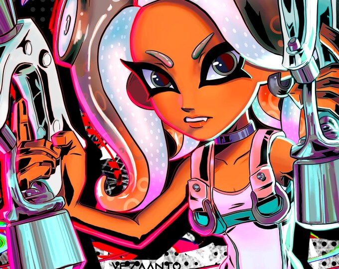 Splatoon Hotlantis AGT Posters Agent 3, 4, 8, New 3, Octavio, Grizz ...