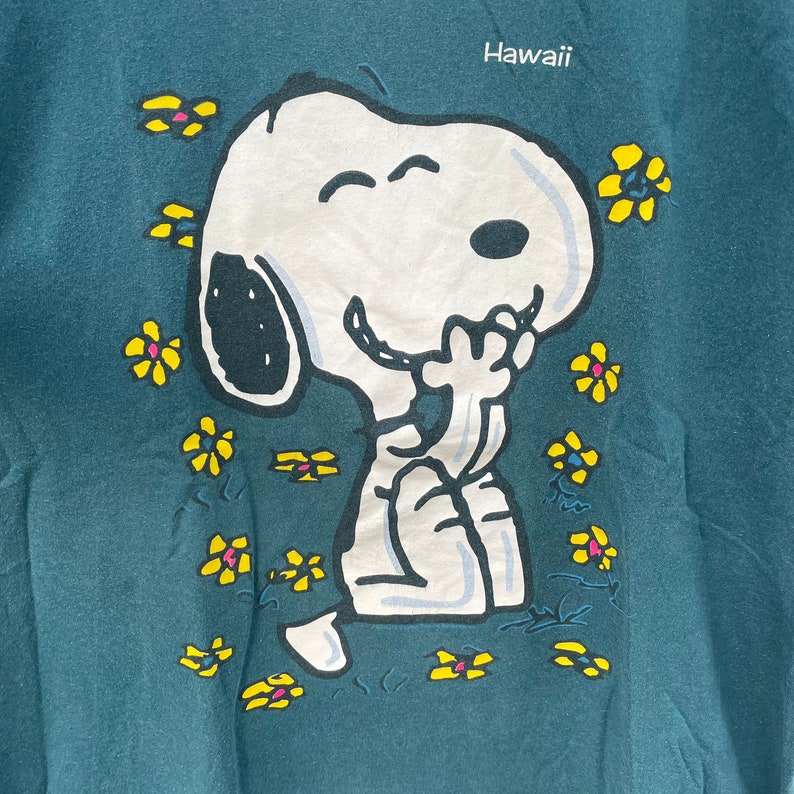 Vintage Snoopy Hawaii Big Print Big Size Tshirt - Etsy