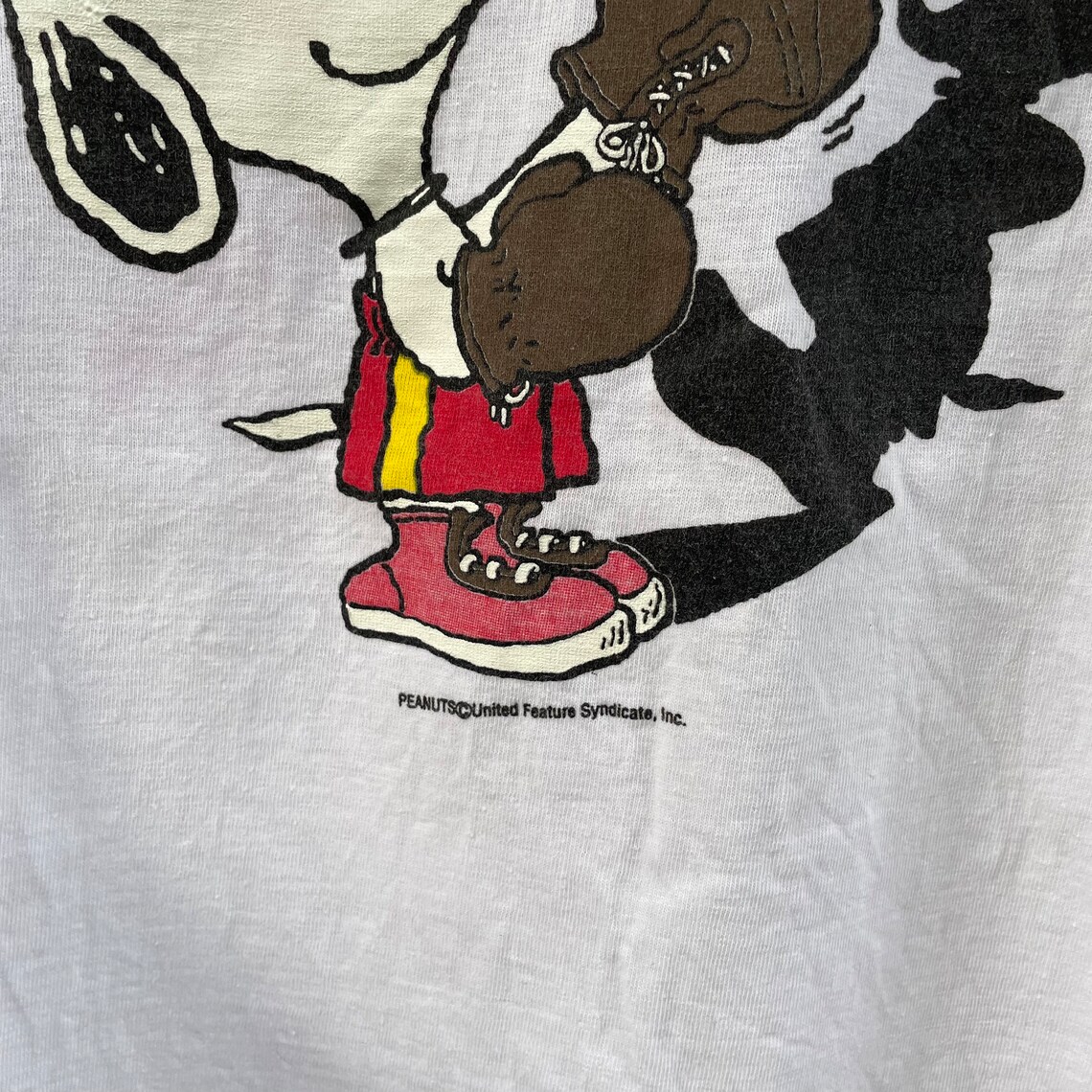 Vintage 90s Snoopy Boxing With the Shadow Tshirt - Etsy