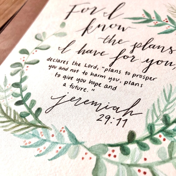 Calligraphy Bible Verses - Etsy