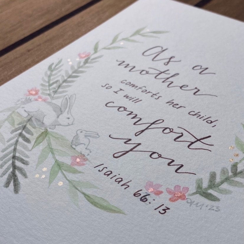 Custom Calligraphy Personalized Bible Verse - Etsy