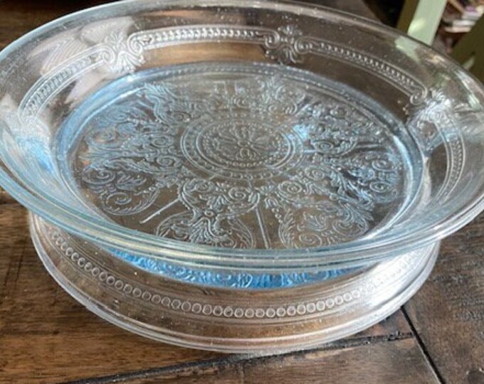 Sapphire Blue Fire King Pie Plate and Trivet - Etsy