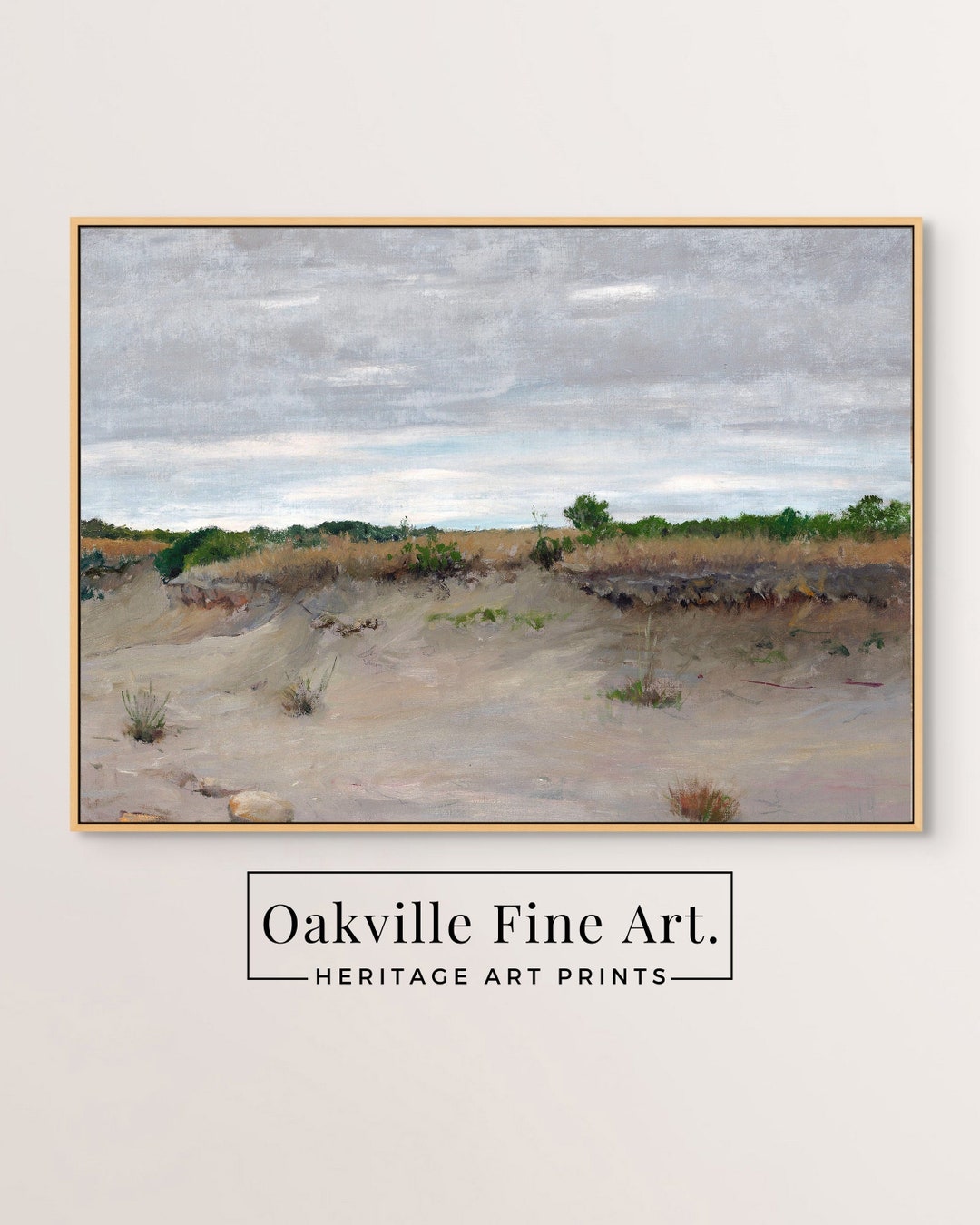 Sand Dunes Painting Vintage Art Print Antique Painting Wall Art Antique ...