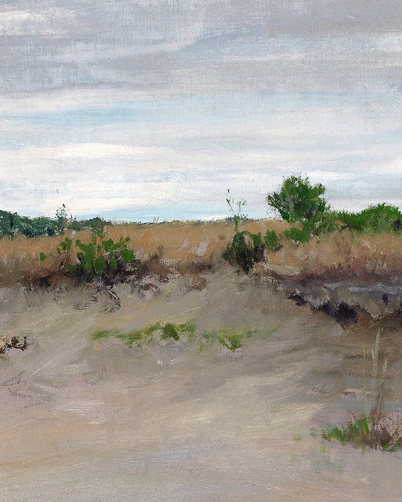 Sand Dunes Painting Vintage Art Print Antique Painting Wall Art Antique ...