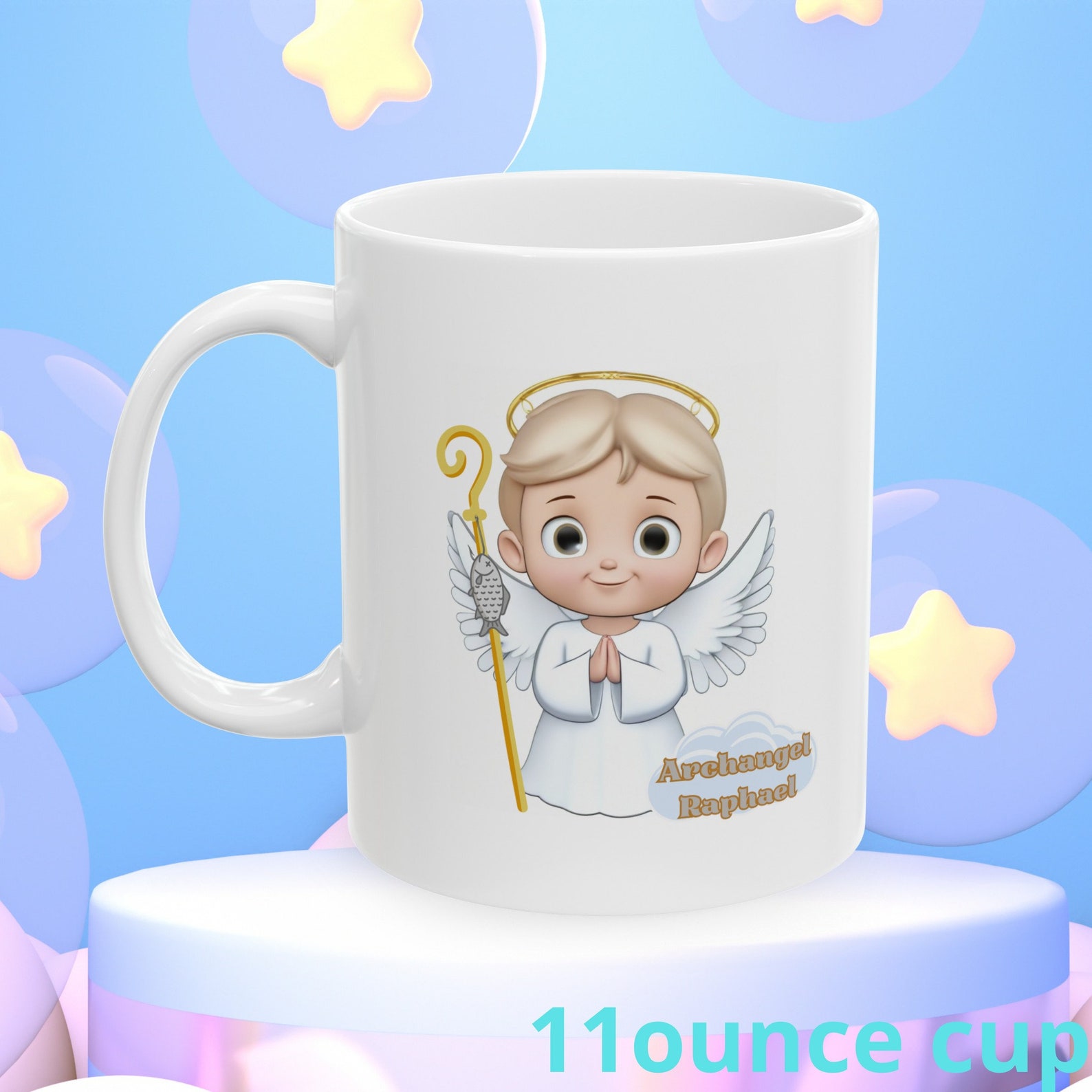 Archangel Raphael Prayer Mug, Inspiration and Daily Healing, Spiritual ...