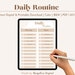 Daily Routine Instant Download, Morning Night AM PM to Do List ...
