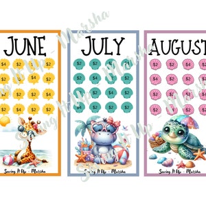 June, July and August Savings Challenge, Mini Monday Savings Challenge ...