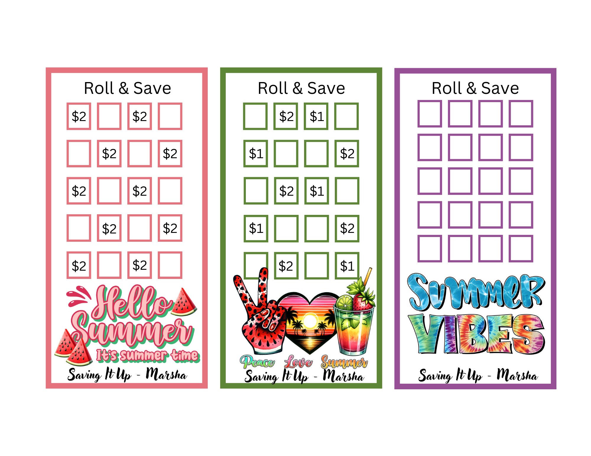 Summer Vibes Savings Challenge, Summer Savings Challenge, Savings ...