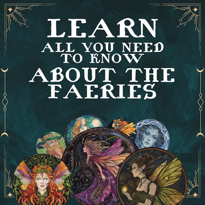 Faerie Guide Beautiful Fairy Grimoire Faerie Witch Guide Folklore Fairy ...