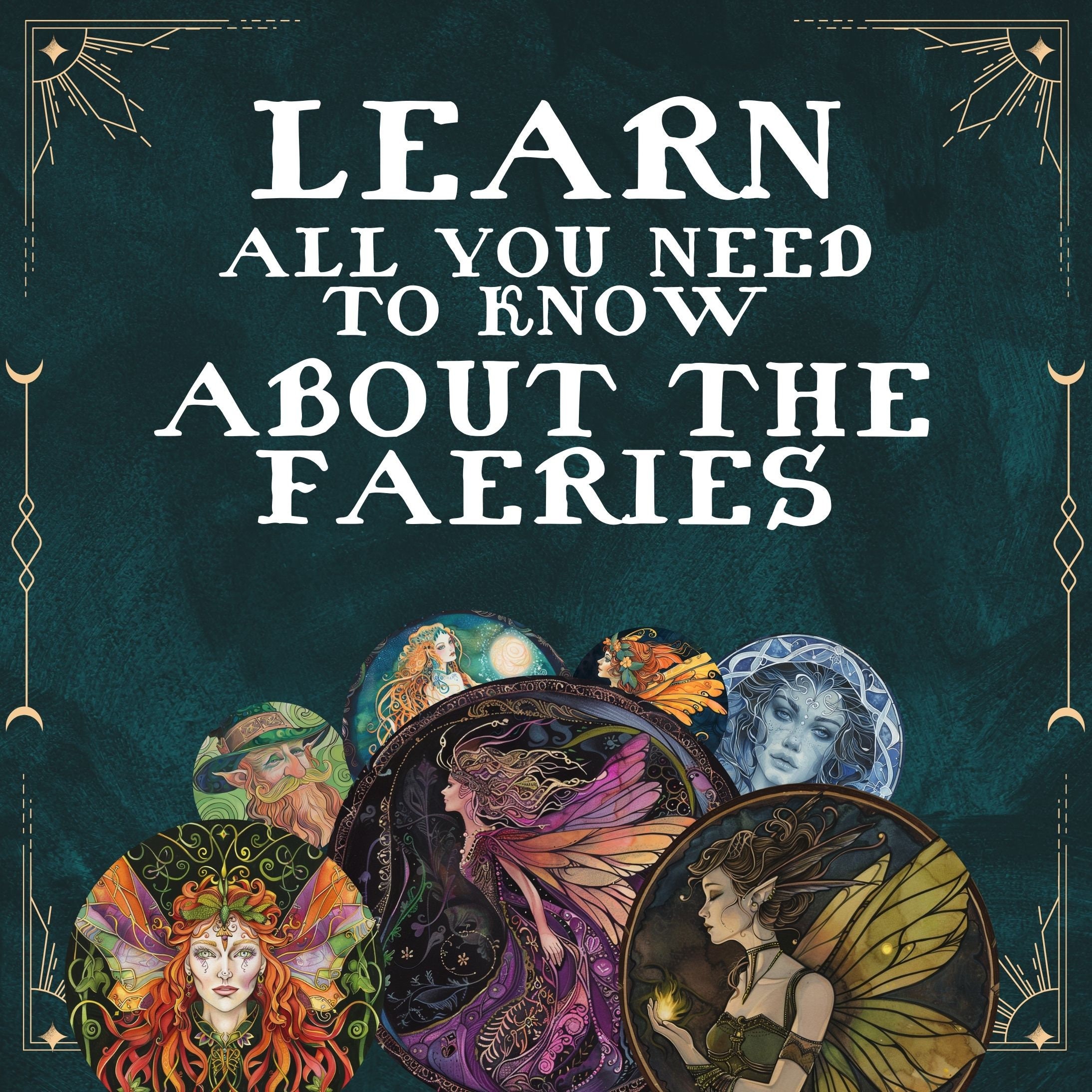Faerie Guide Beautiful Fairy Grimoire Faerie Witch Guide Folklore Fairy ...