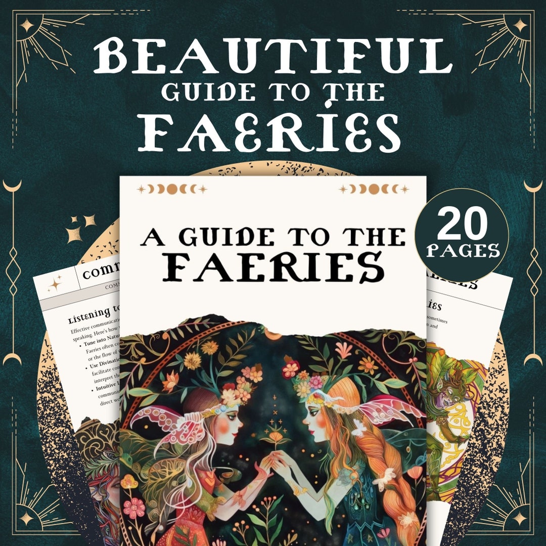 Faerie Guide Beautiful Fairy Grimoire Faerie Witch Guide Folklore Fairy ...