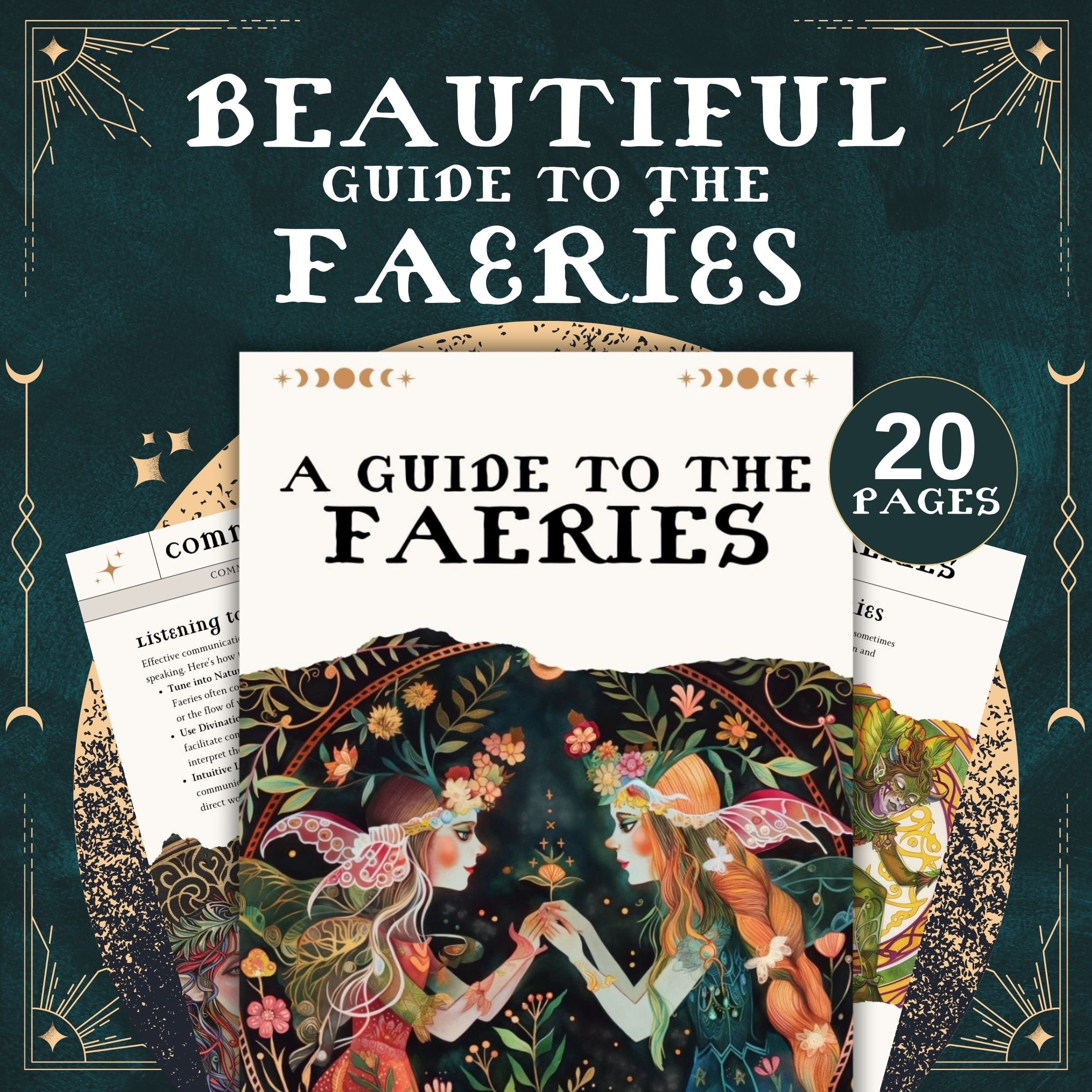 Faerie Guide Beautiful Fairy Grimoire Faerie Witch Guide Folklore Fairy ...