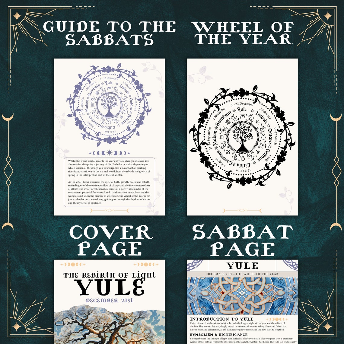 The 8 Sabbats - Beautiful Wheel of the Year Guide for Witchcraft ...