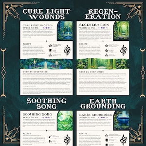 Healing Spells Guide & Practices - for Digital Grimoire Book of Shadows ...