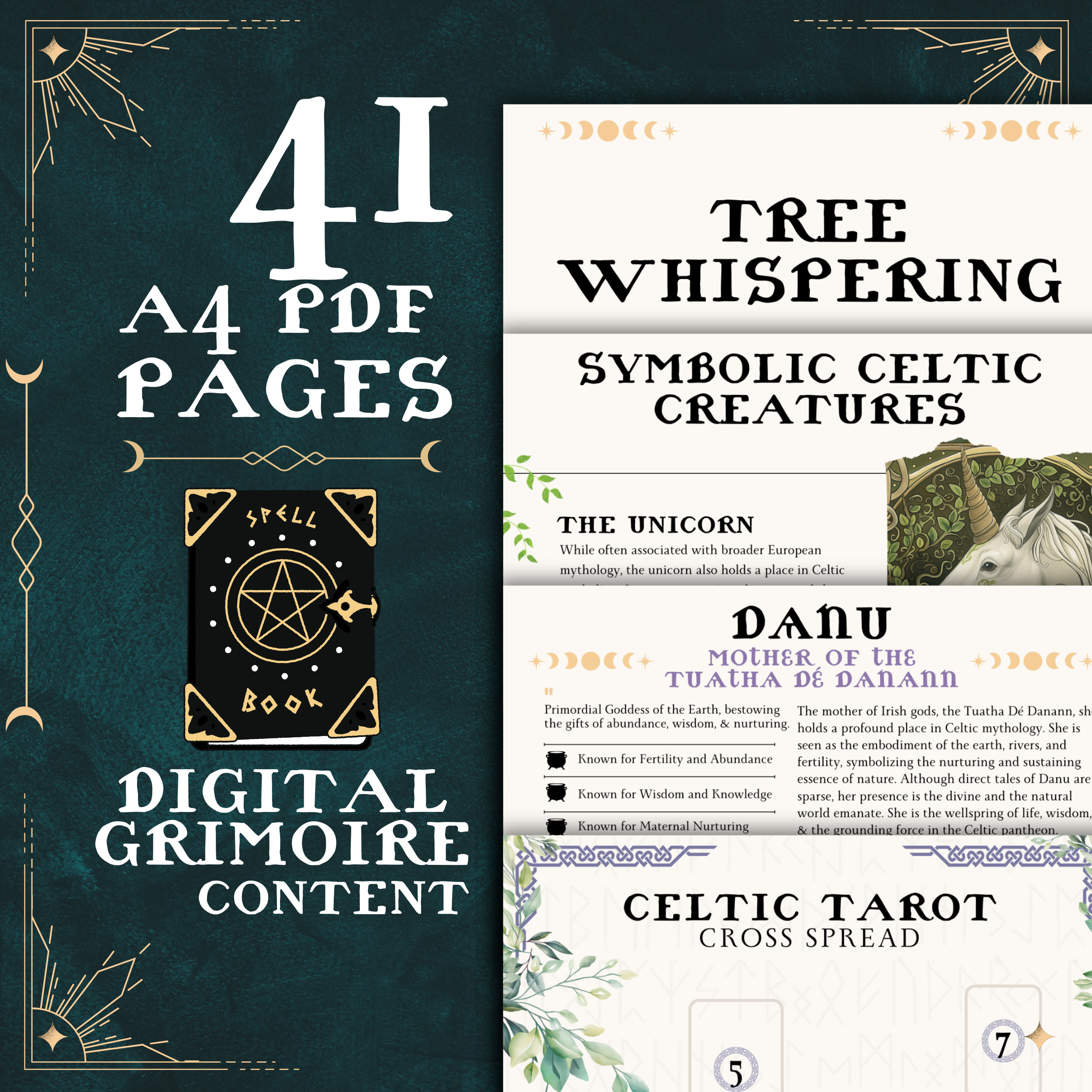 Celtic Witchcraft Guide, Celtic Digital Grimoire Book of Shadows ...