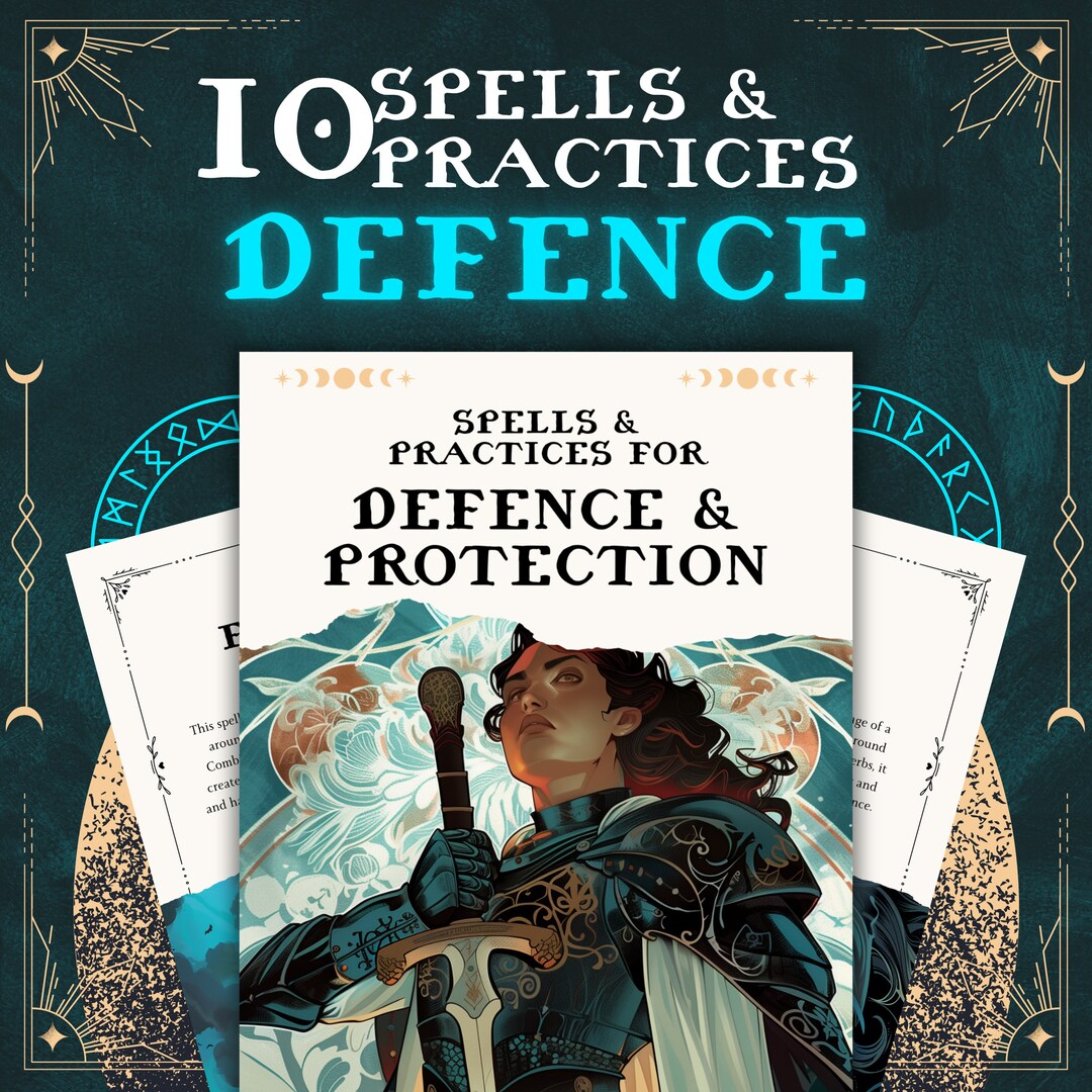 Defence and Protection Spell Guides & Practices - for Grimoire Book of ...