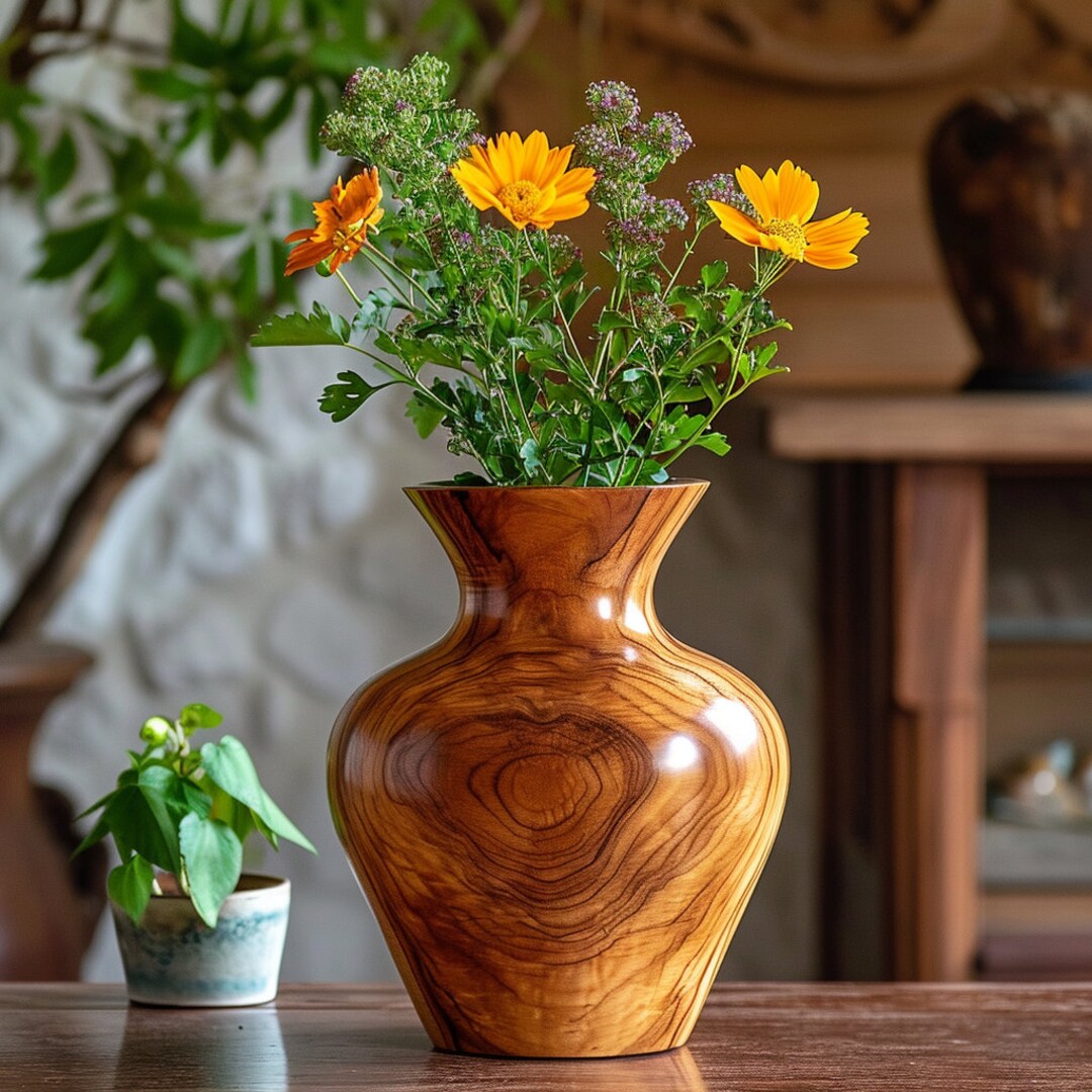 Artisan Made Wooden Flower Containers - Etsy
