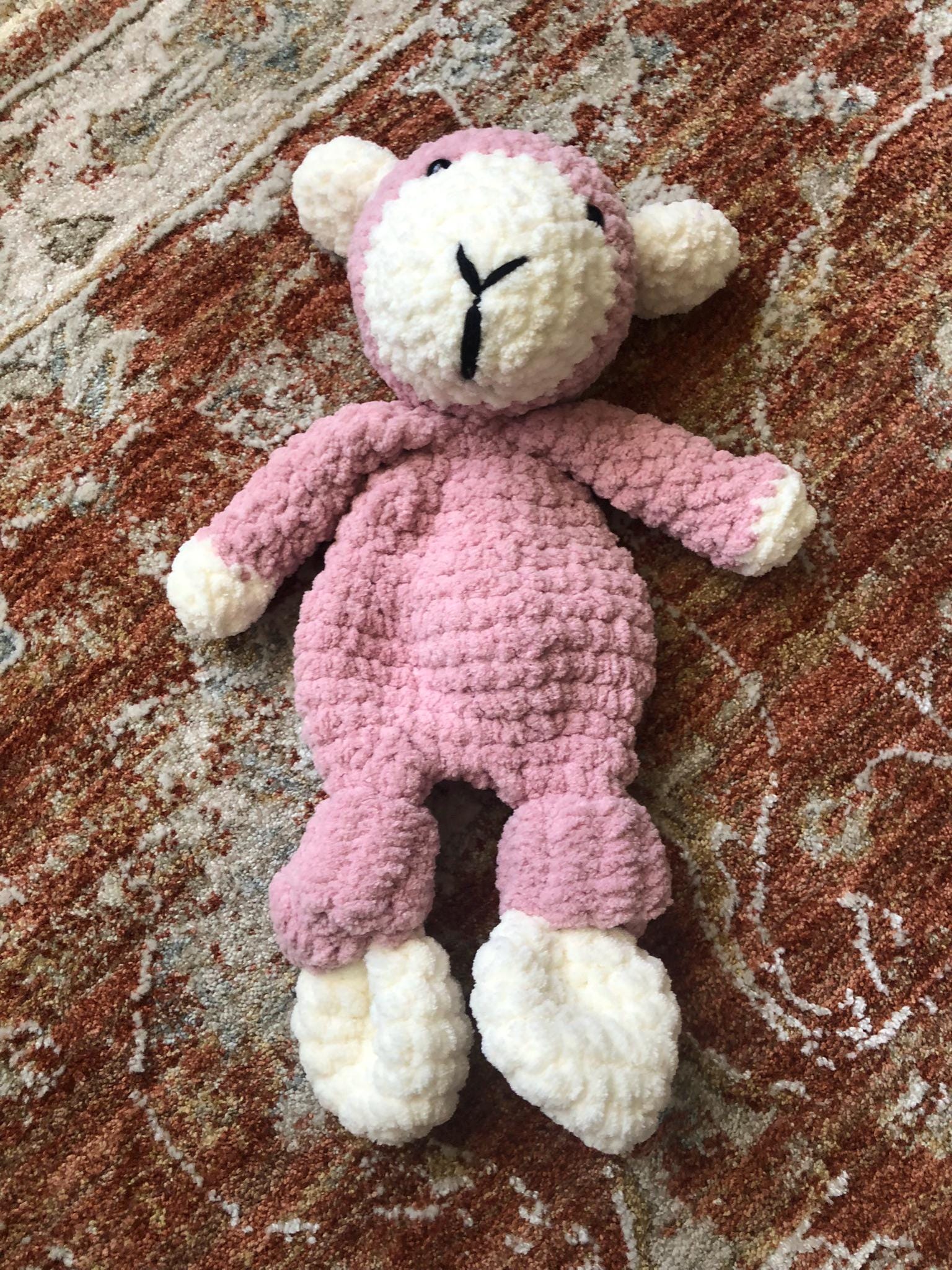 Pink Sheep Lovey Crochet Lovey Amigurumi - Etsy