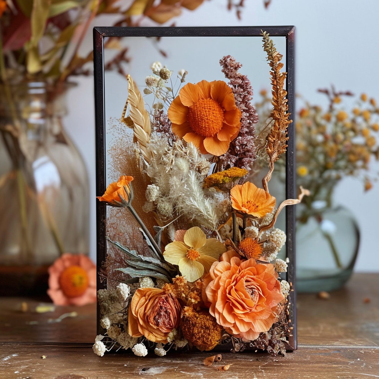 Handcrafted Dried Flower Frames for Enduring Decor - Etsy