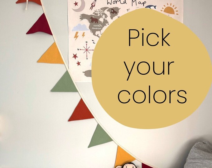 Custom Bunting Wall Decor, Bunting Garland, Custom Birthday Gifts, Kids ...