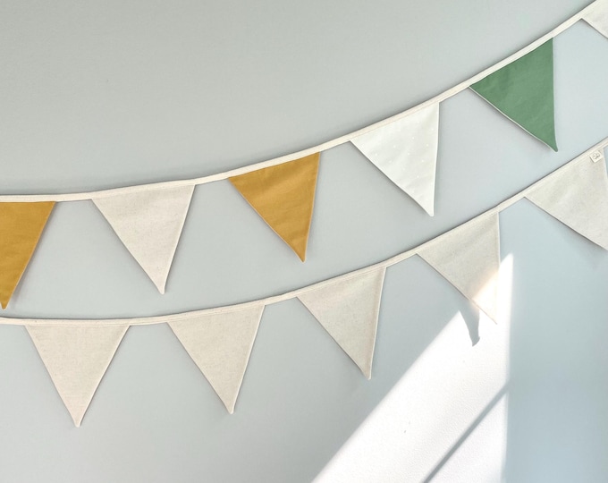 Reversible Flag Banner, Bunting Wall Decor, Two Sides Scrap Bunting ...