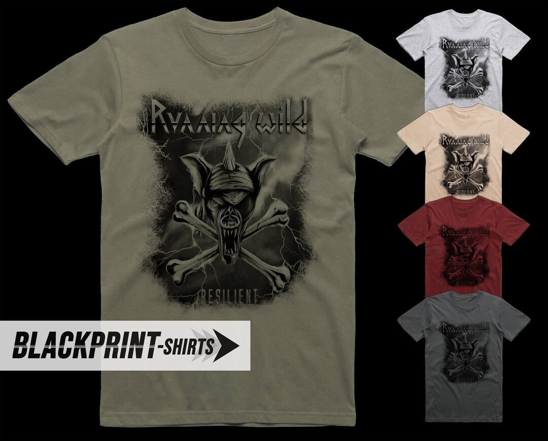 Running Wild Resilient V1 Poster T Shirt Cotton Men's All Sizes S-5XL ...