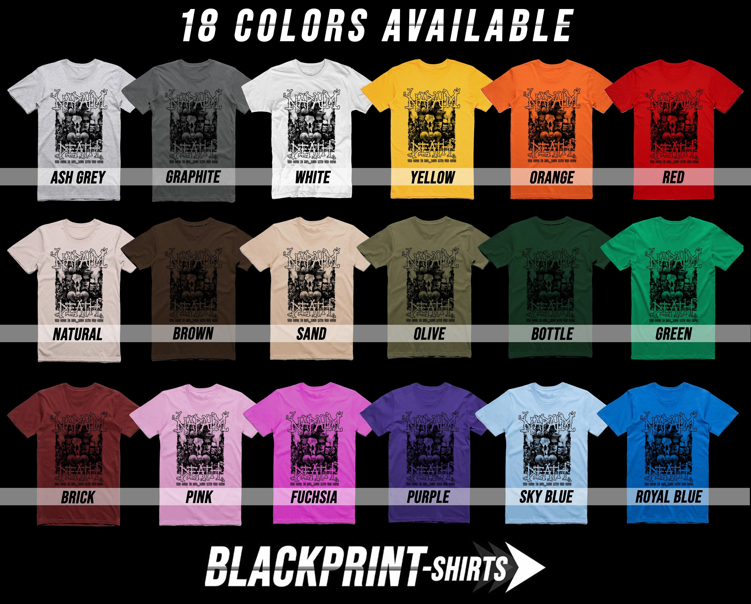 Napalm Death the Code is Red... Long Live the Code T Shirt Cotton Men's All Sizes S-5XL 18 ...