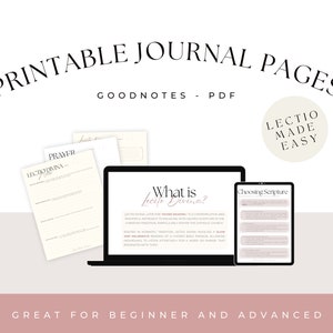 Catholic Lectio Divina Prayer & Verse of the Day Digital Note Pages ...