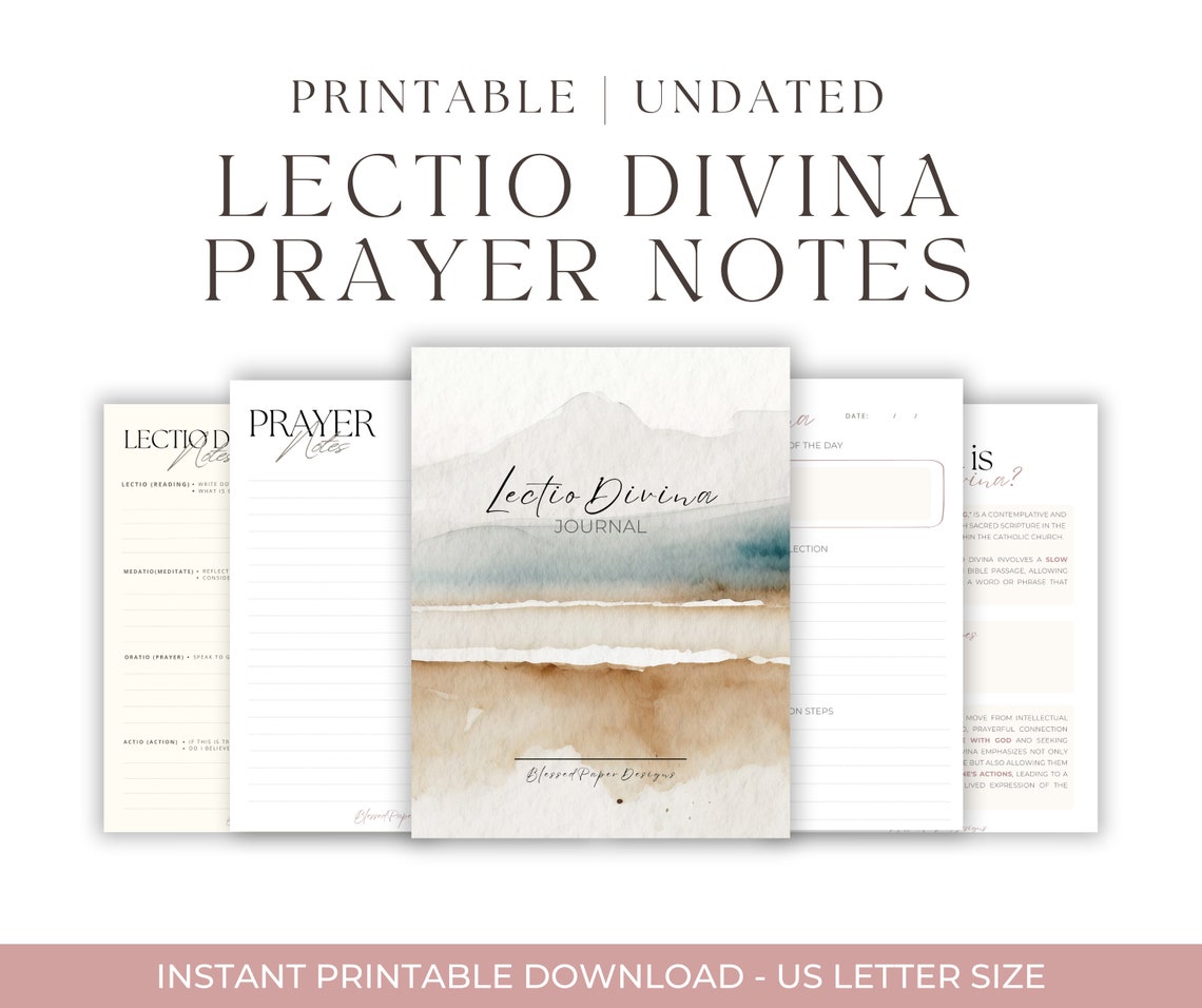 Catholic Lectio Divina Prayer & Verse of the Day Digital Note Pages ...