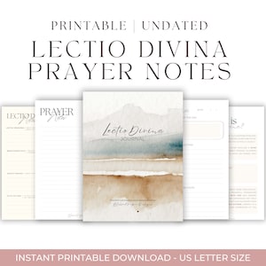 Catholic Lectio Divina Prayer & Verse of the Day Digital Note Pages ...