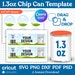 1.3oz - 2.3oz Chip Can Template Bundle, Chip Can Label Template, Potato ...