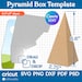 Pyramid Box Bundle, Gift Box Template, Pyramid Favor Box, Birthday Gift ...