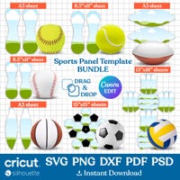 Volleyball Panel BLANK Template, Custom Volleyball Ball Wrap, DIY, Svg ...