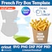 French Fries Box Template, Snack Box Template, Fried Potato Box ...