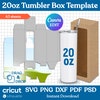 Tumbler Box Template, Svg, Png, Dxf, Eps, Label, Wrapper, Canva, Cricut ...