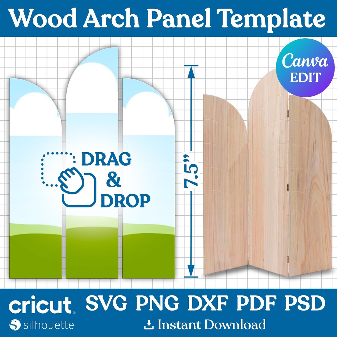 Wood Arch Panel Template, Backdrop Stand Template, Memorial Arch ...