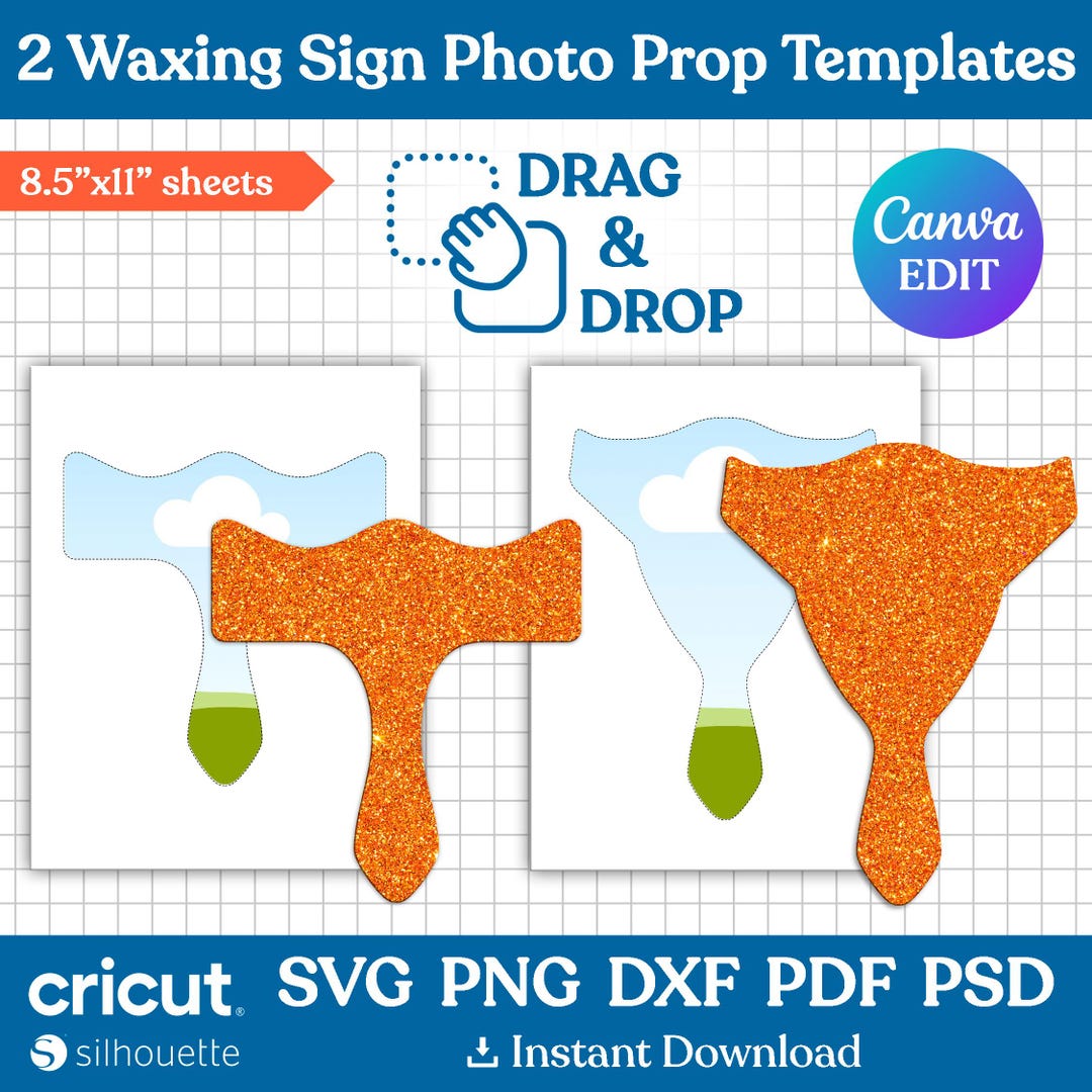 Waxing Sign Prop Template, Acrylic Waxing Blank, Salon Decor, Beauty ...