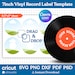 7 Inches Vinyl Record Template, Vinyl Record Label Template, Record ...